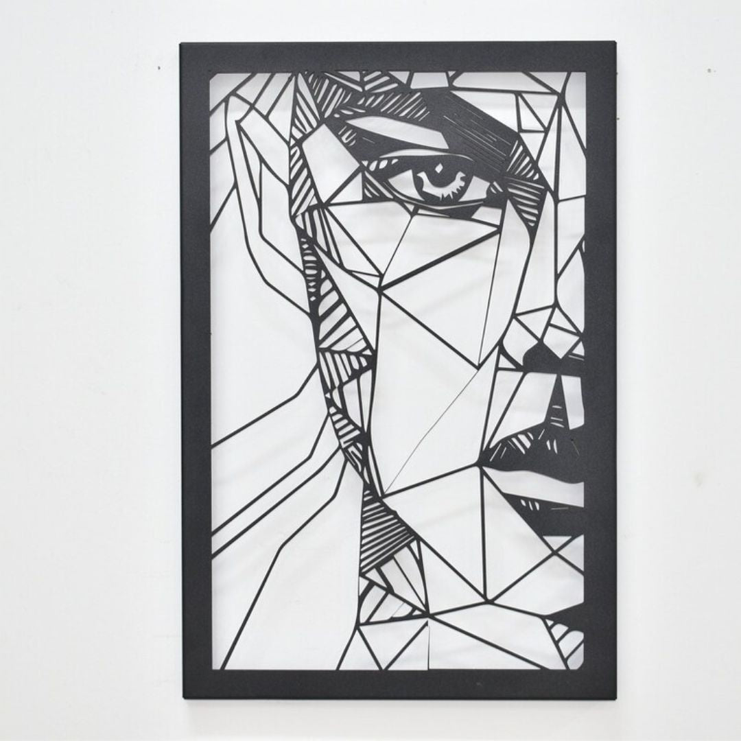 Hans Art Special Half Face Metal Wall Art – Hansart