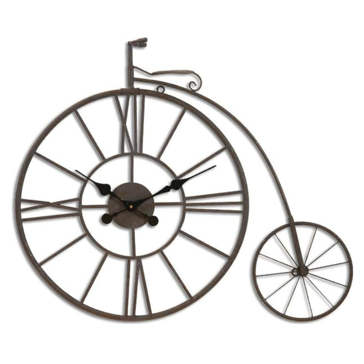 Ancient Wheel Metal Wall Clock For Living Room (38 x 30 Inches) – Hansart