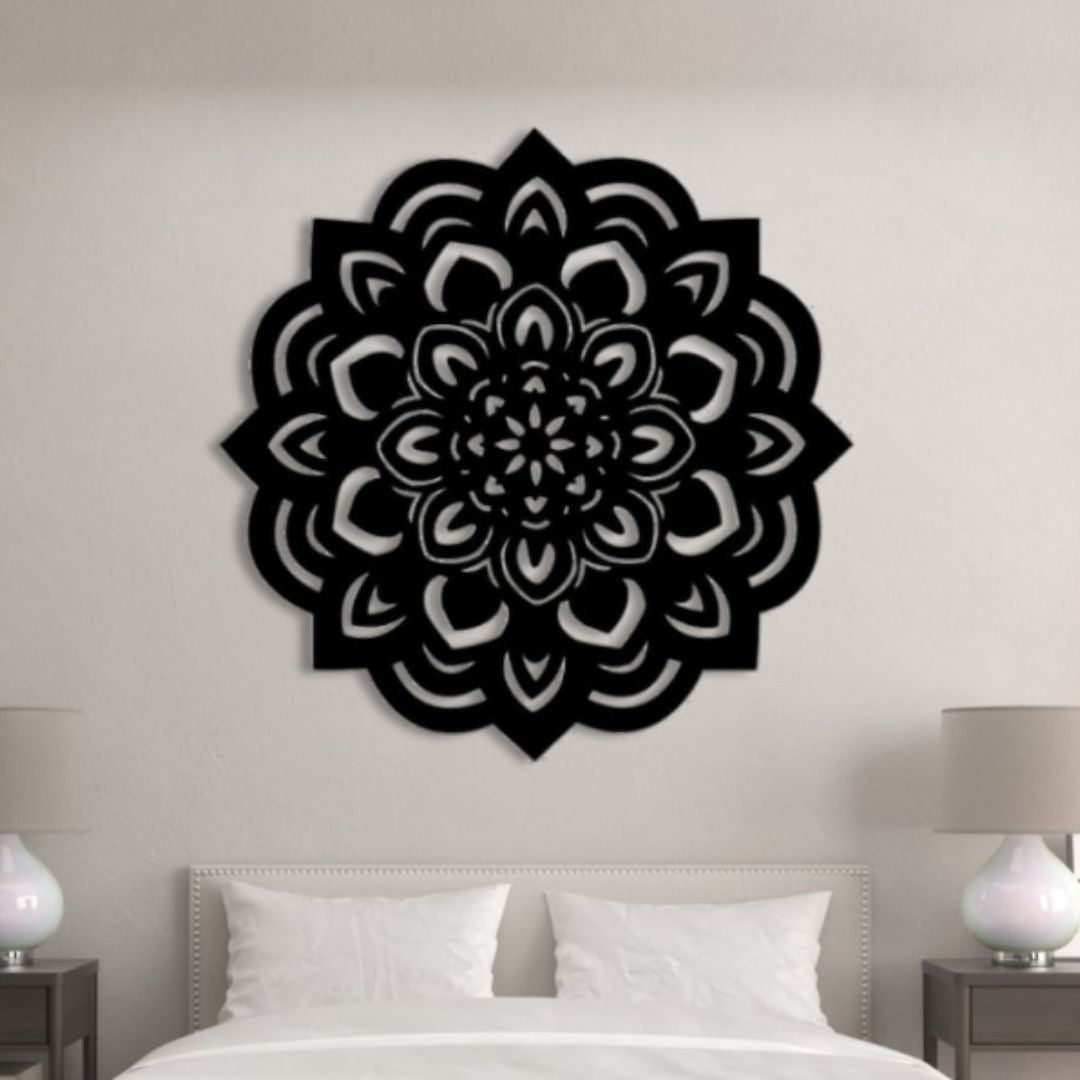 Round Decorative Laser Cutting Metal Wall Art – Hansart