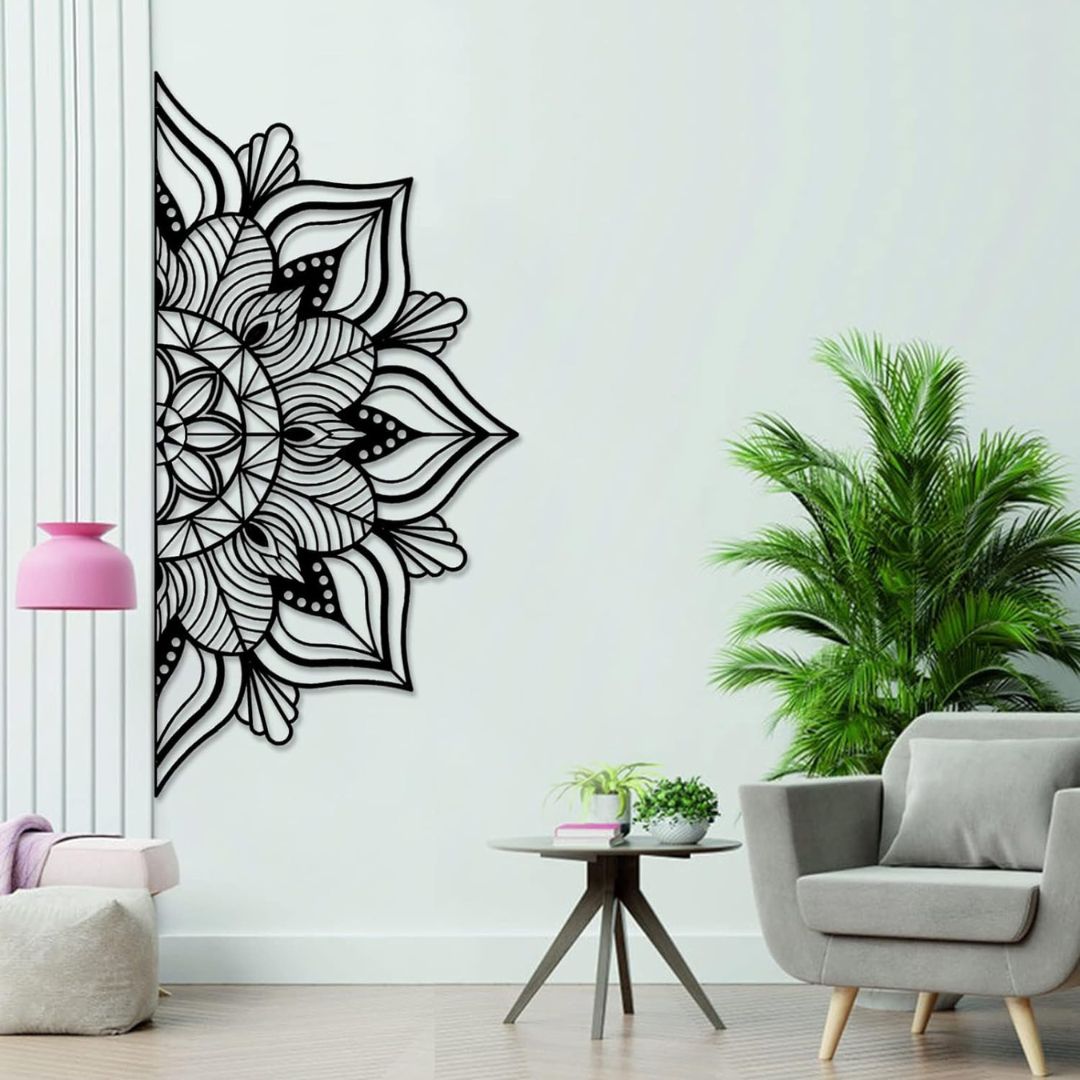Big Metal Mandala Wall Art for Living Room – Hansart
