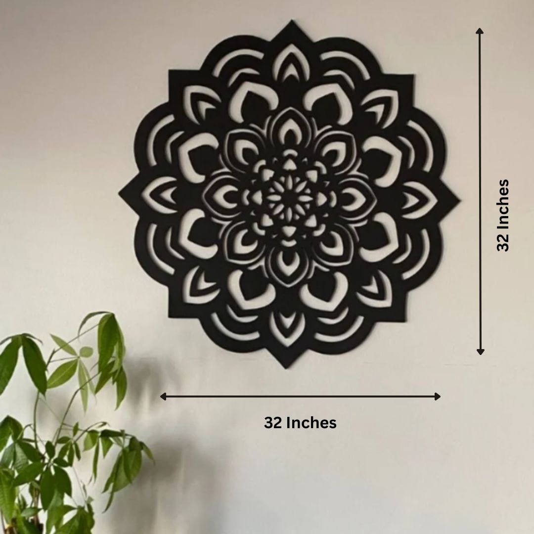 Round Decorative Laser Cutting Metal Wall Art – Hansart