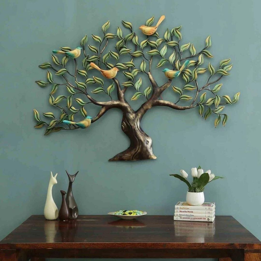 Hansart Special 5 Birds Tree Wall Décor (47 x 32 Inches)