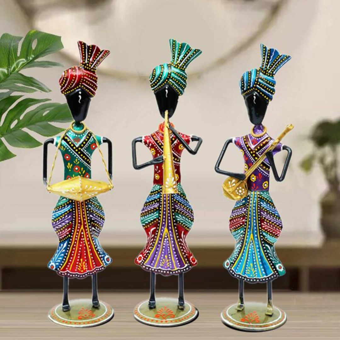 Musician Set of 3 Sardar Figurines – Hansart